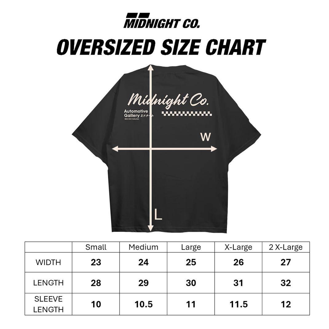 Size Chart – Midnight Co.